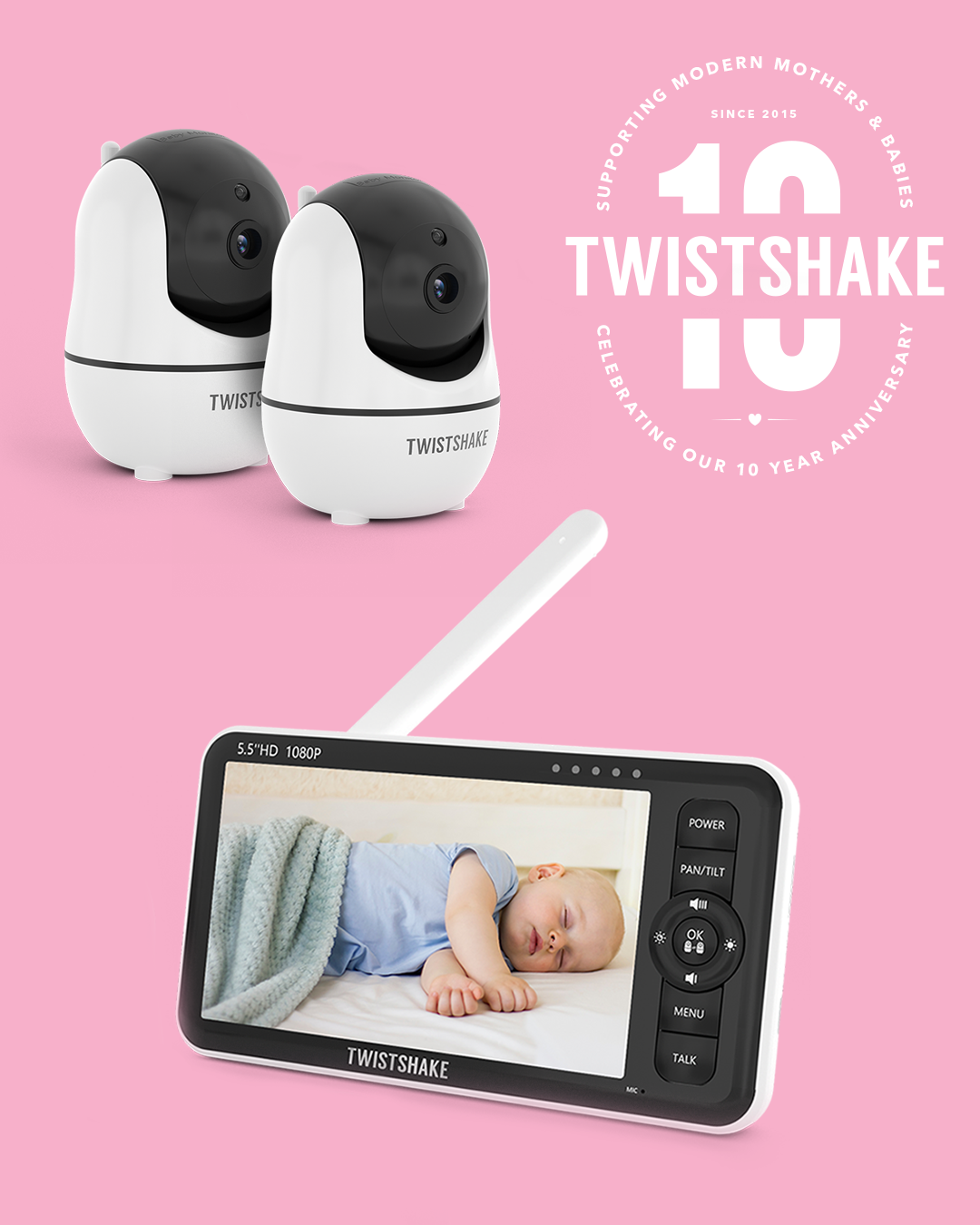 Baby Monitor & 2 Nursery Cameras | Twistshake