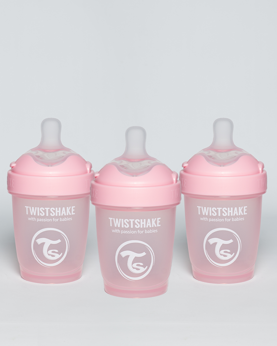 Pro Double Baby Bottle Anti-Colic 180 ml 3-pack Pink - Twistshake