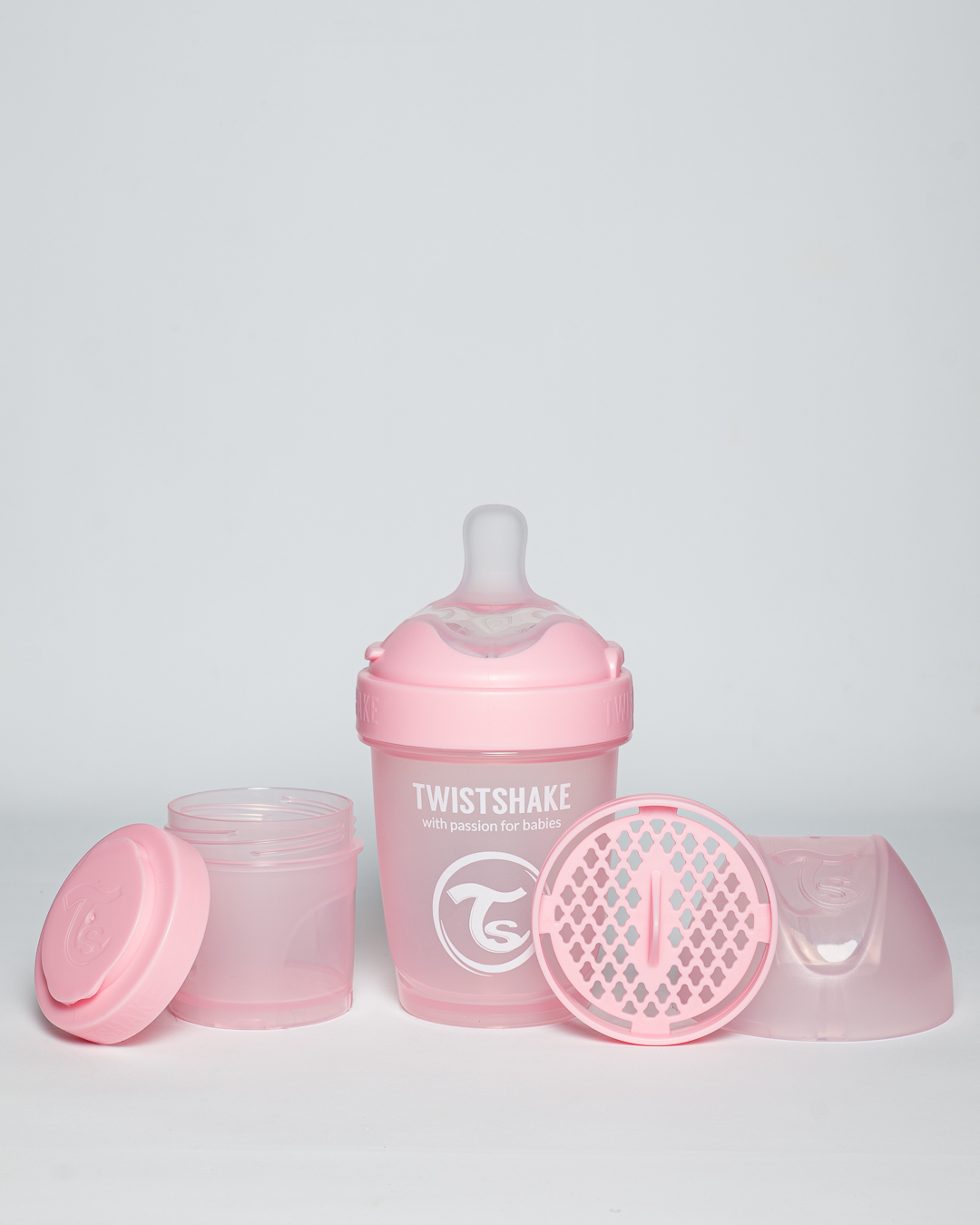 Pro Double Baby Bottle Anti-Colic 180 ml 3-pack Pink - Twistshake